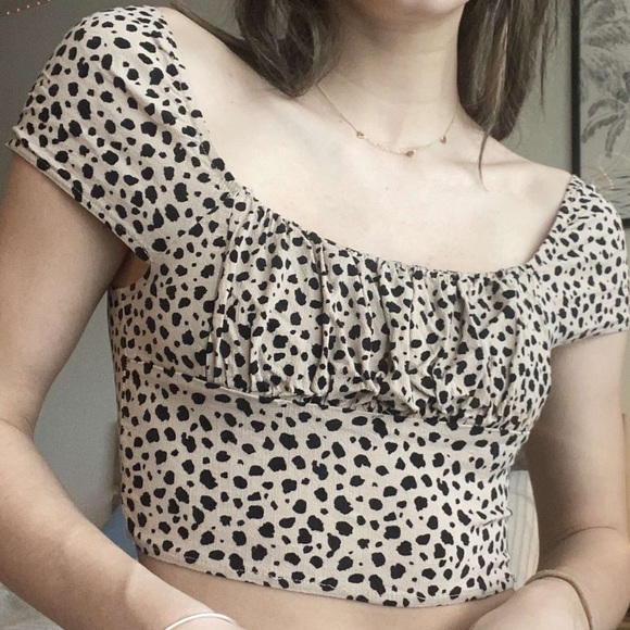 PacSun | Tops | Cheetah Print Crop Top Barely Worn | Poshmark